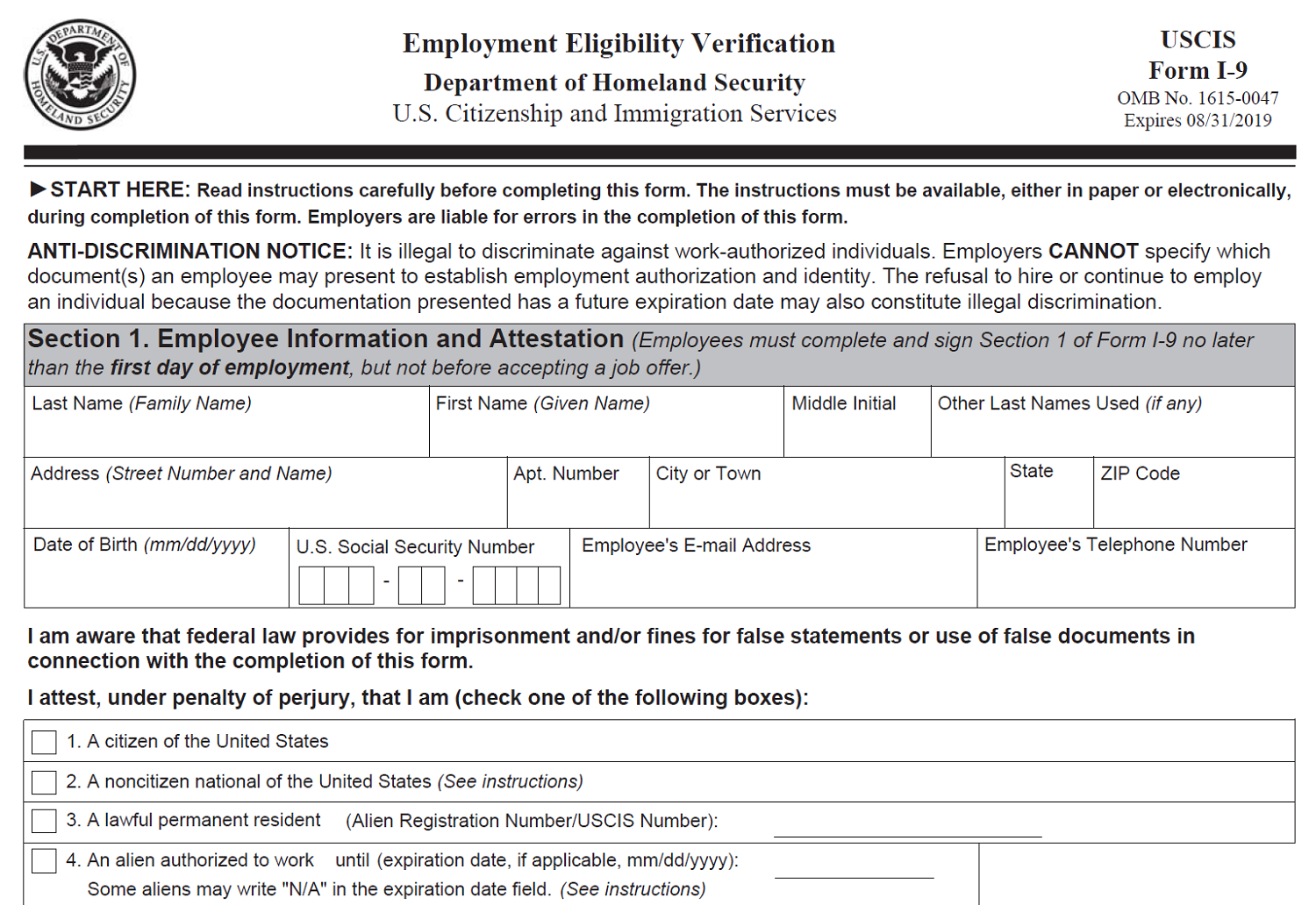 Businesses Must Use New Form W-4 Starting January 1, 2020